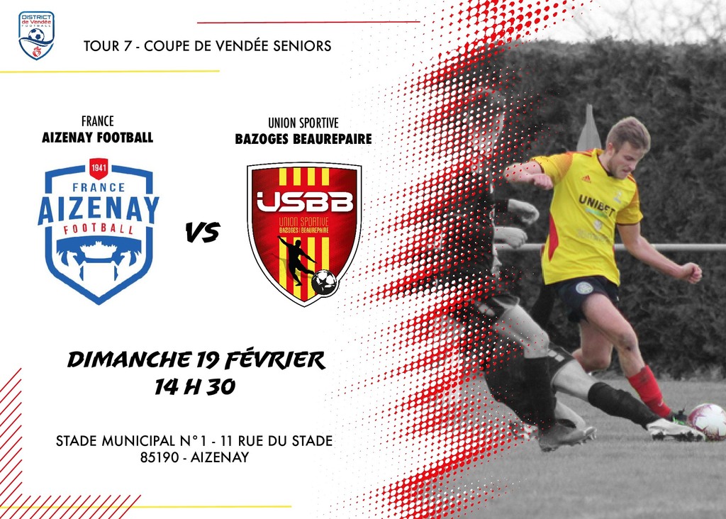 l'USBB fait son entrée en Coupe de Vendée .... - US BAZOGES BEAUREPAIRE